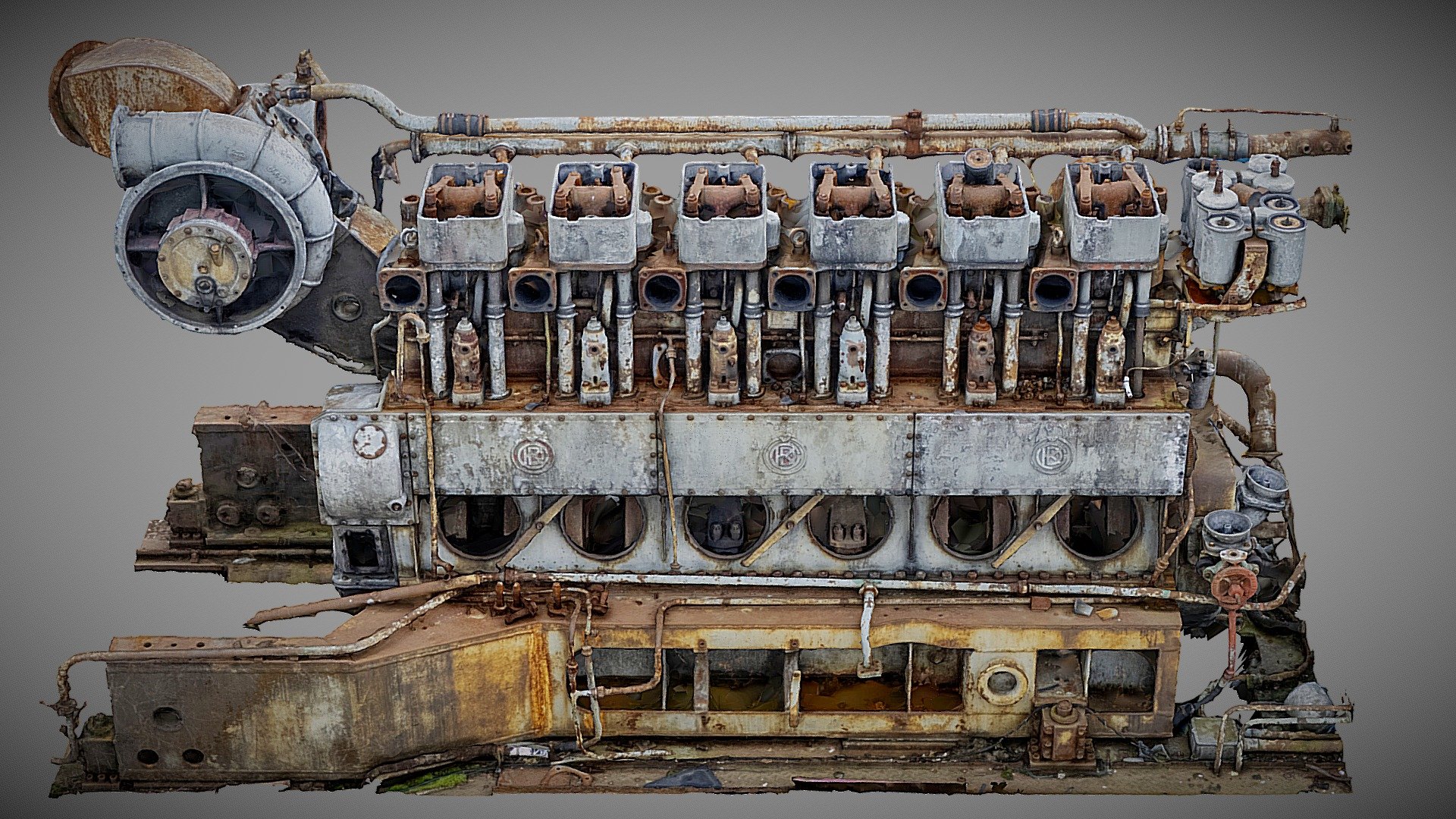 Diesel Engine ČKD K 6 S 230 DR - 3D model by Оrрндп ЯТG (@orphanrtg ...