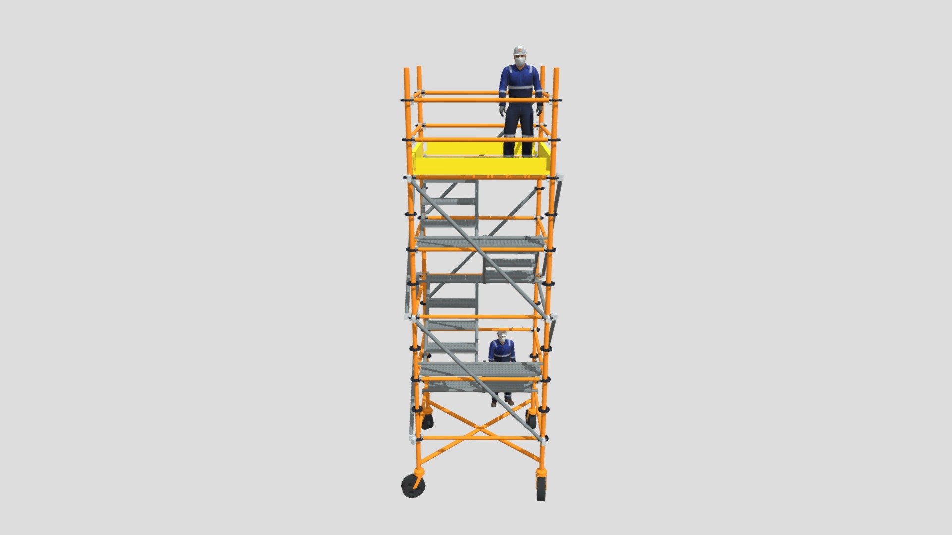 Scaffold Push Animation - 3D model by sunnyzaramodel [c11e27f] - Sketchfab