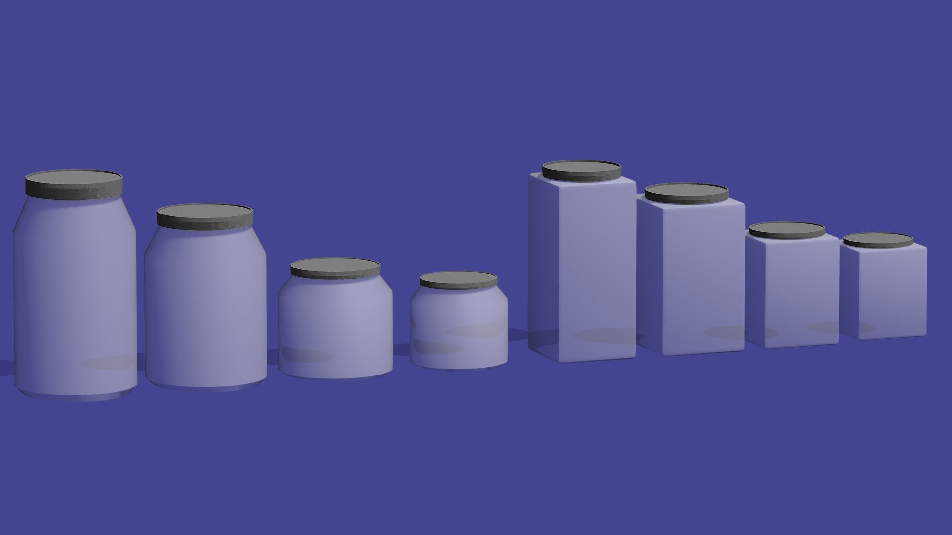 Glass Jars - 3D model by NMCs [c124b3b] - Sketchfab