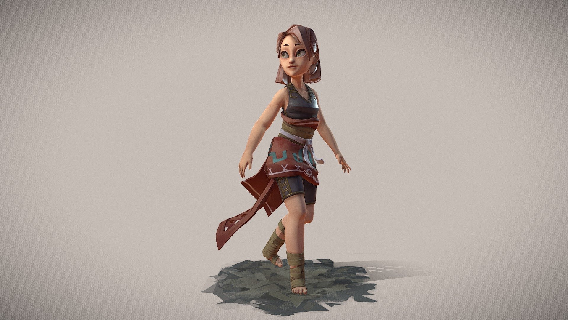 Stylized Real Time Character - 3D model by benthedwarf [c127ae7 ...