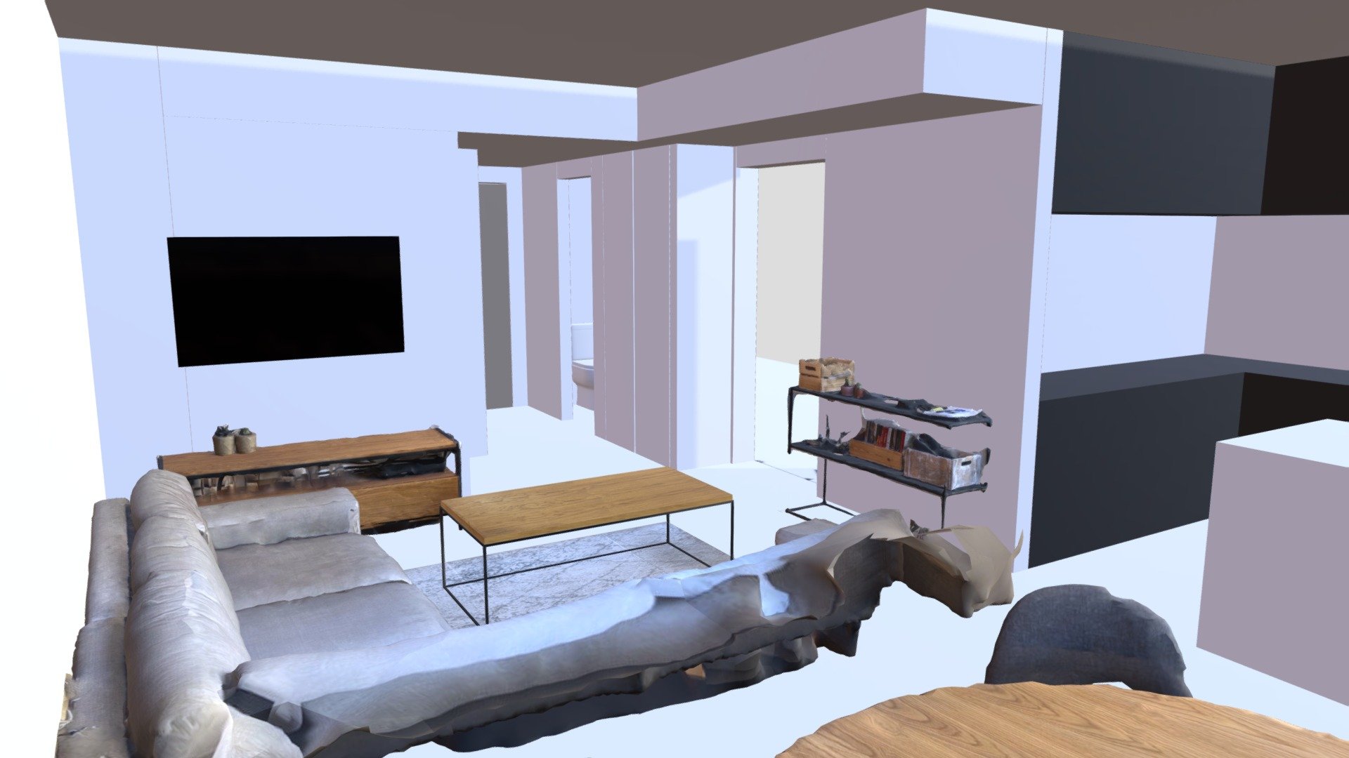 Apartment - Short wall - 3D model by amit.diamant [c129625] - Sketchfab