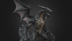 Dragon baddie - 3D model by AGoodUsername (@AGoodUsernane) [5614db7 ...