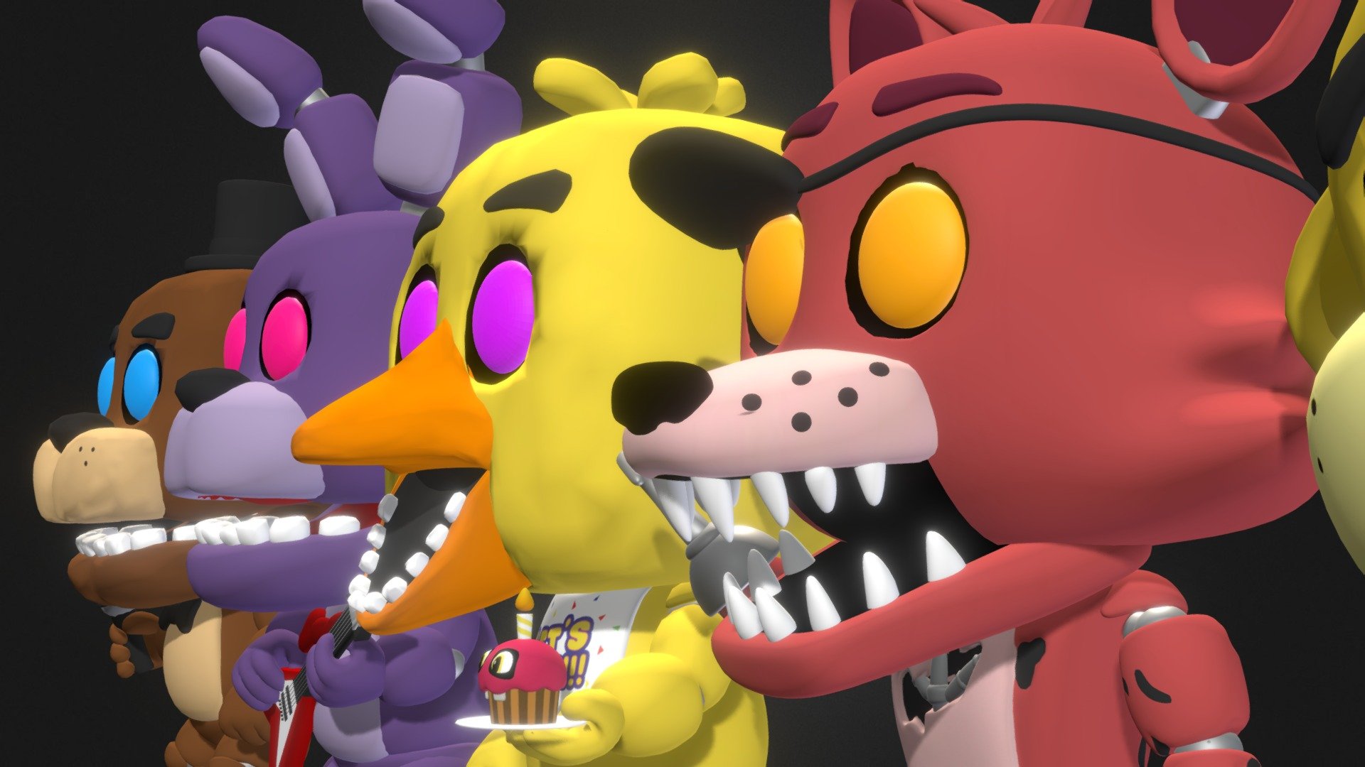Updated FNAF Pops - 3D model by TheMicRula (@anthonyncg014) [c12ed3a ...