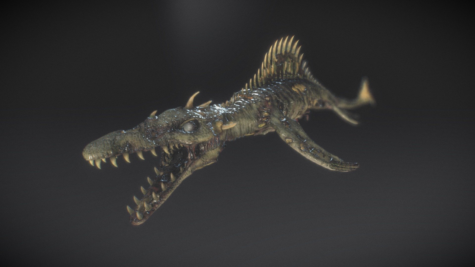 Mosasaur undead - 3D model by pro100voron [c12ef30] - Sketchfab