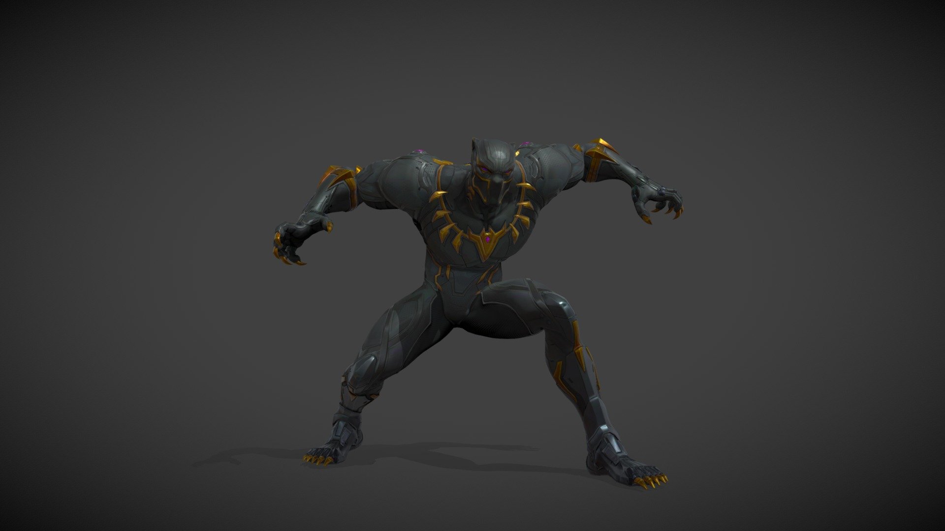 Black Panther - Marvel Rivals - Animated - Download Free 3D model by ...