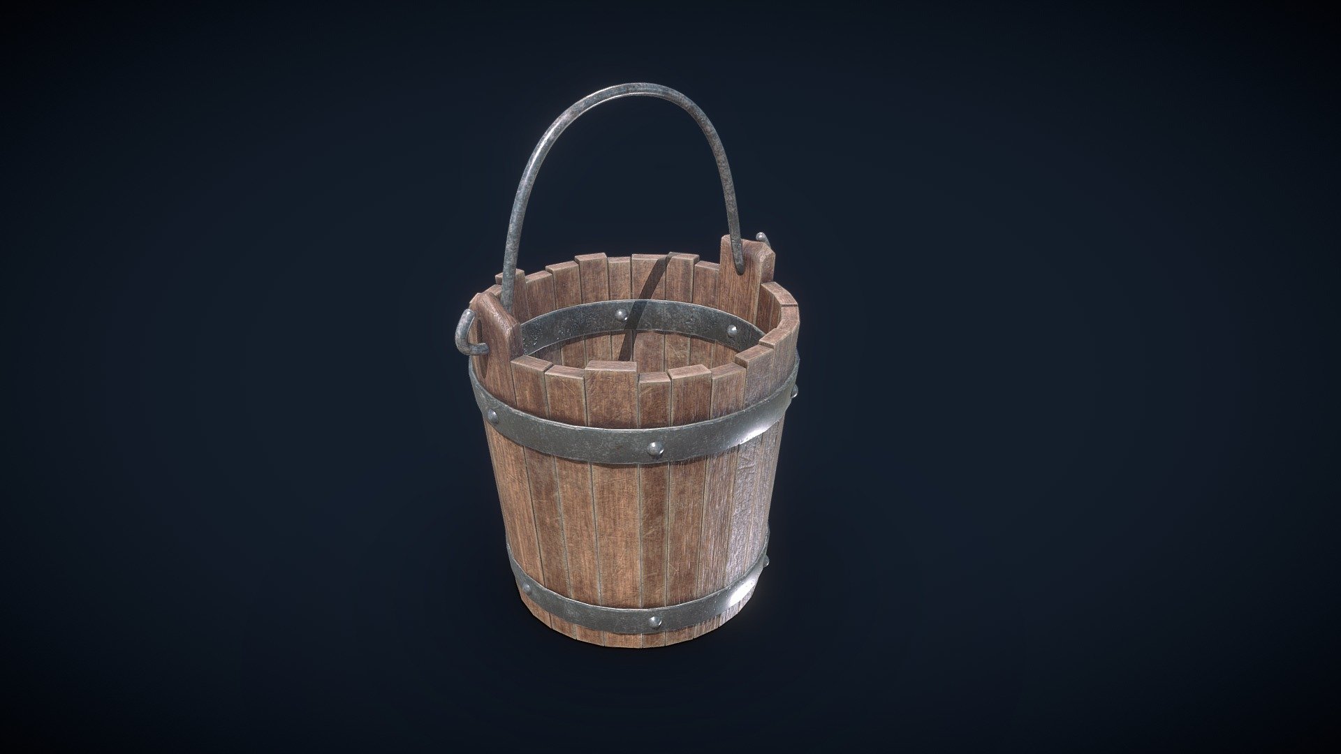 Wooden Bucket - Download Free 3D model by themisfragg [c13a7b0] - Sketchfab