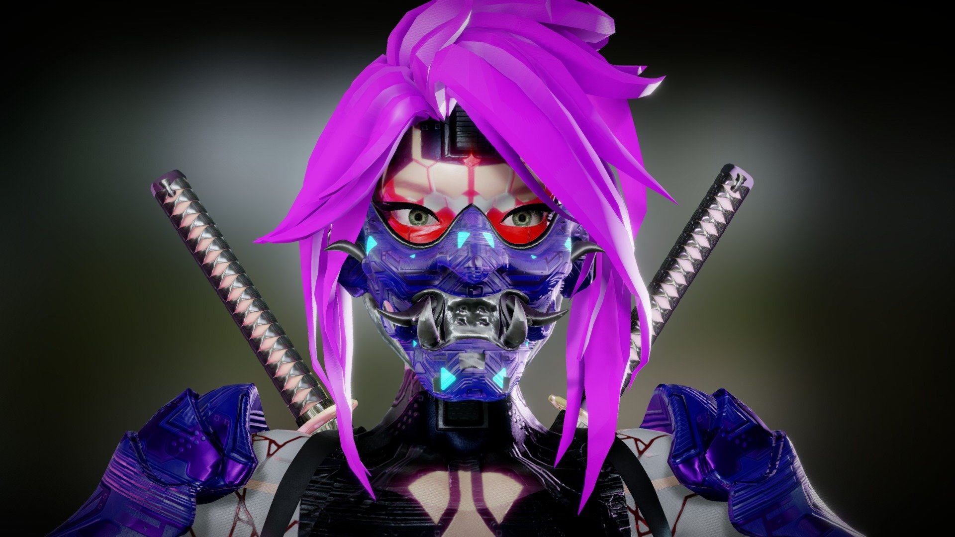 CYBER GEISHA WOMAN V3 BY Oscar Creativo - Buy Royalty Free 3D model by ...