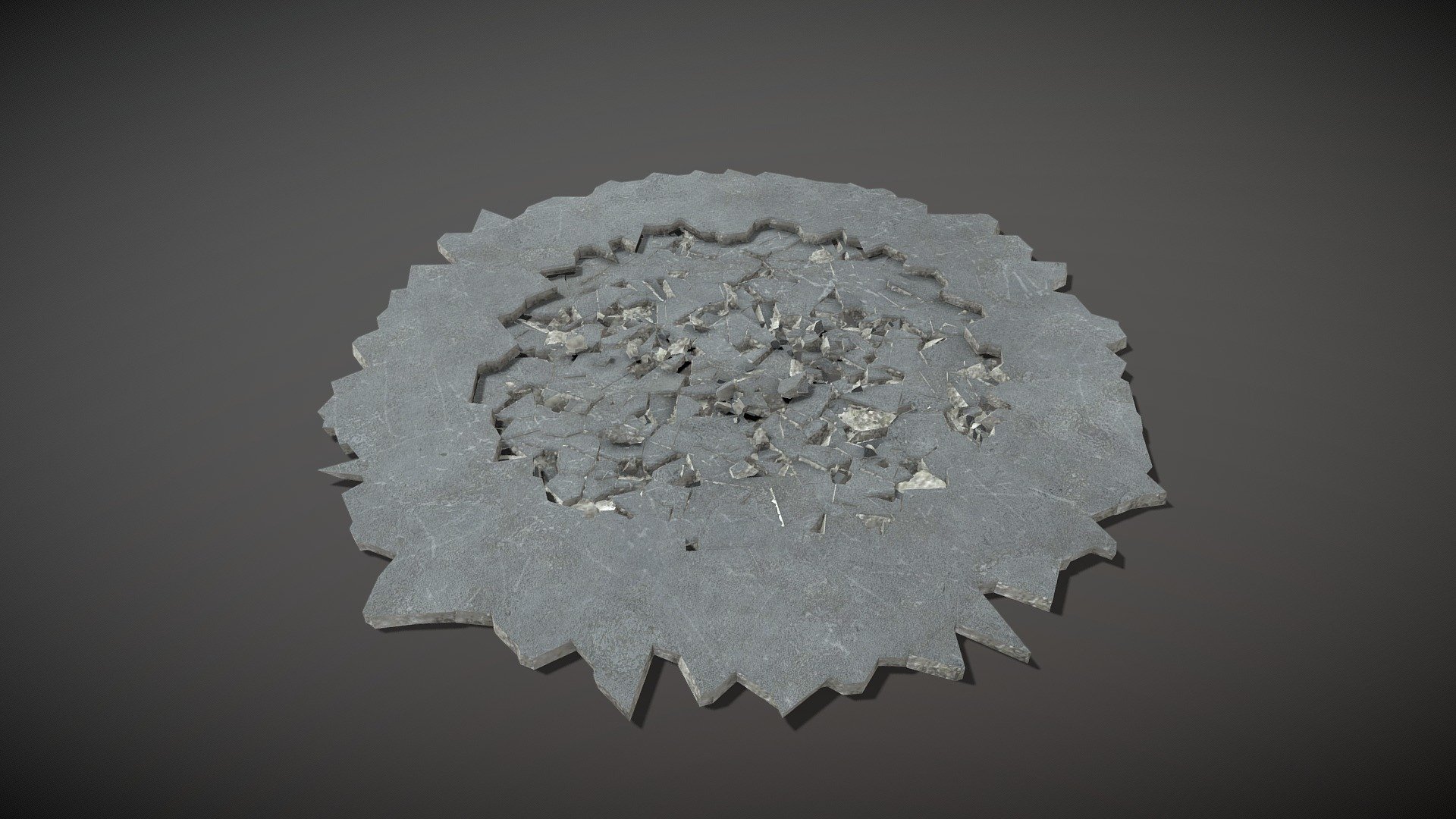 Ground Crack Collapse 01 - Buy Royalty Free 3D model by paulyang ...