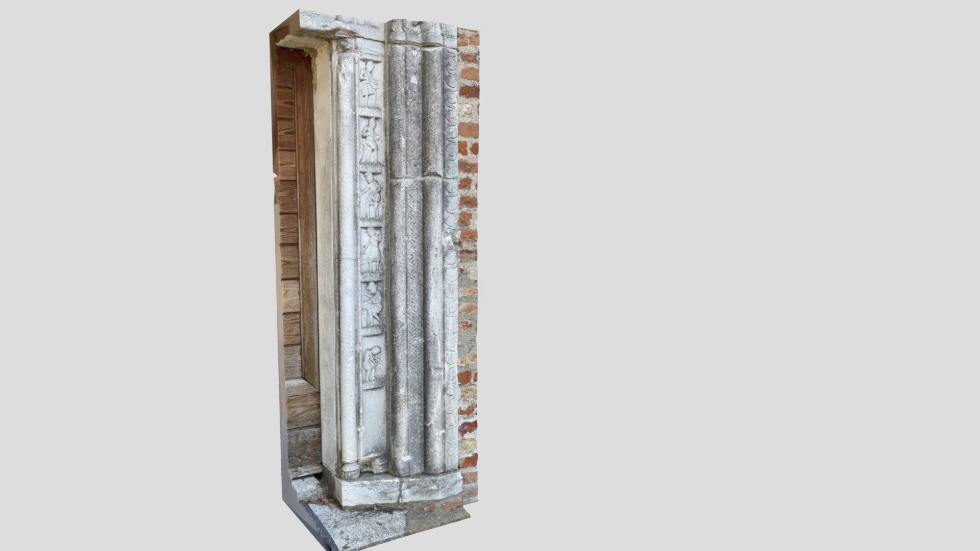 Portale Pieve di San Giorgio - Stipite Destro - 3D model by MBAAstudio ...