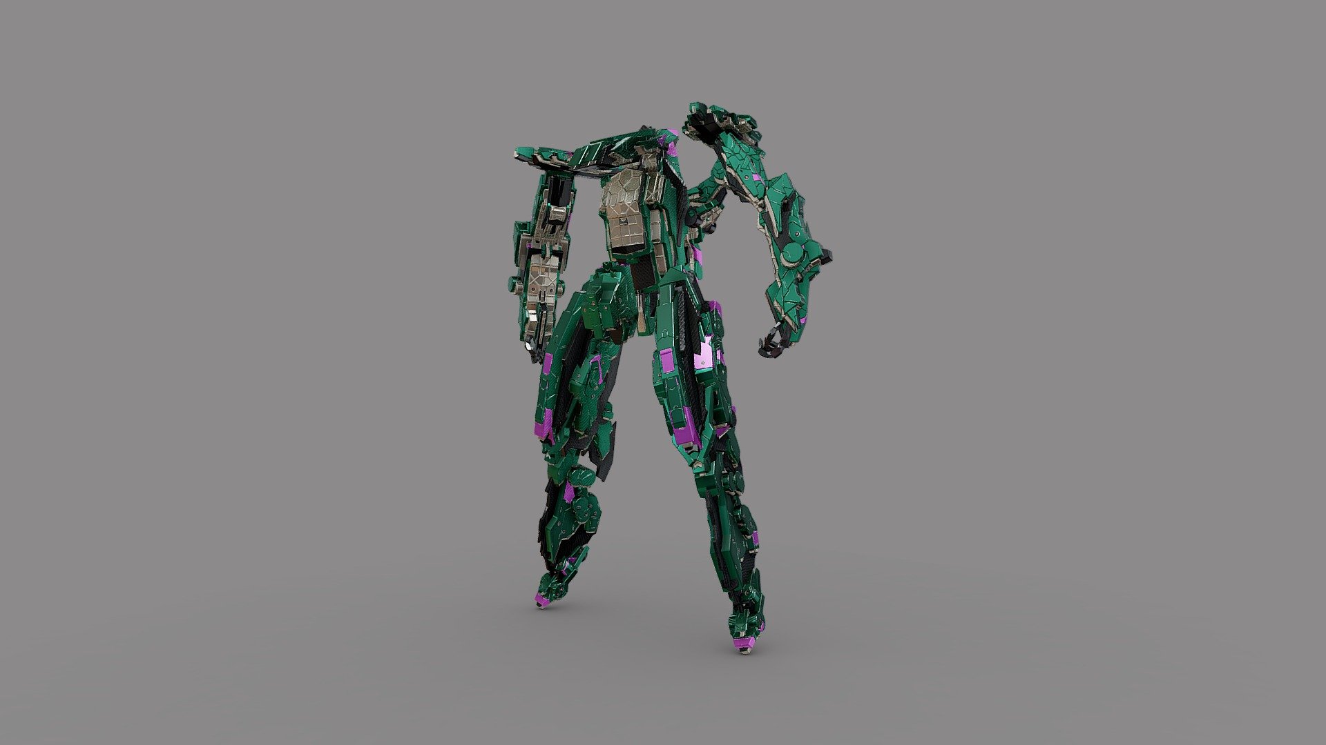 Procedural Hard Surface Modeling Test 27 03 3d Model By Asaito