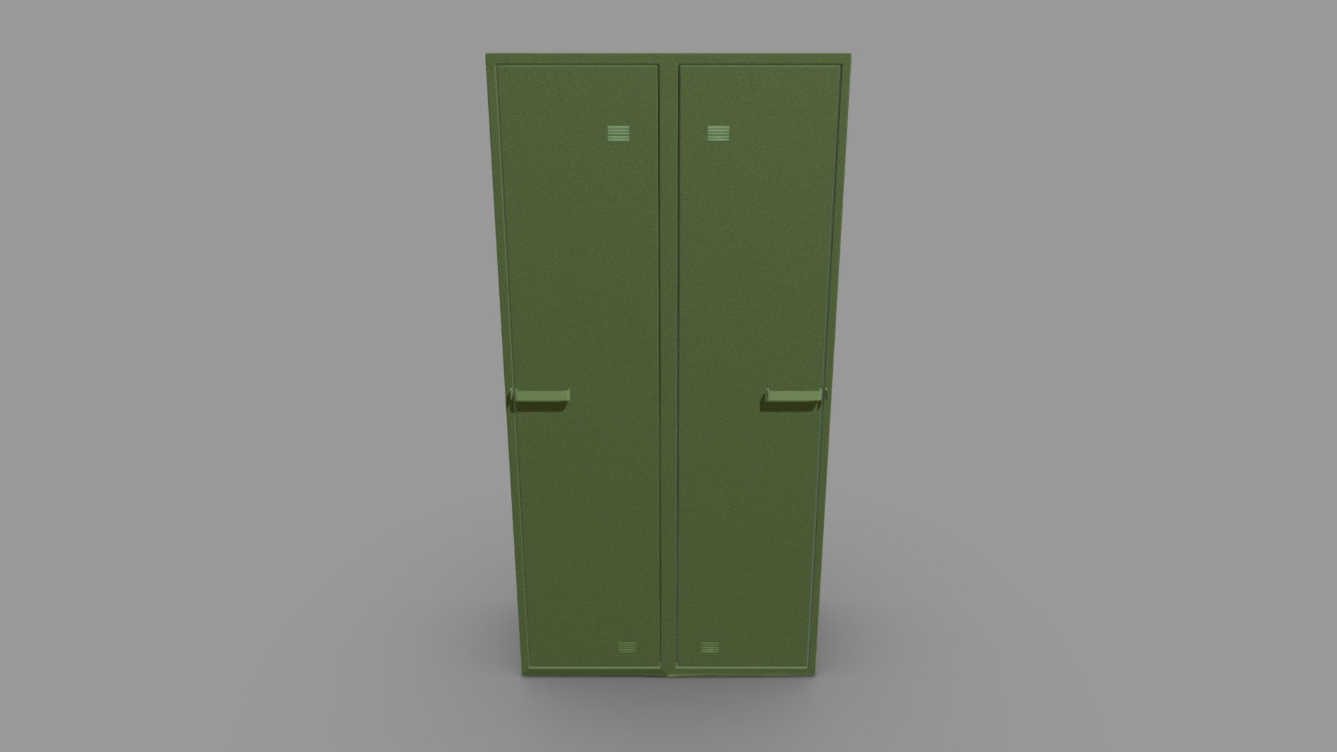 Brazilian Army Olive green Steel Locker - Download Free 3D model by ...
