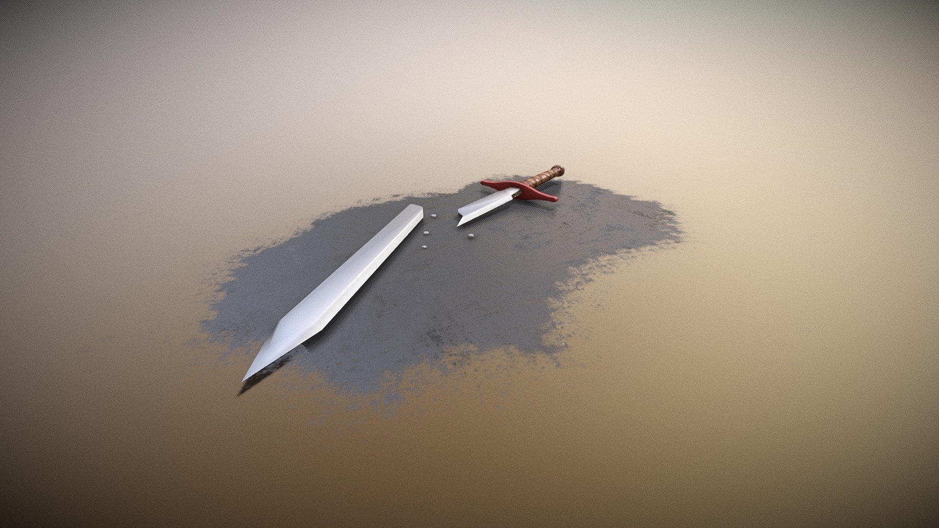 Broken sword - Download Free 3D model by JamalBenjamin [c13fdb3 ...