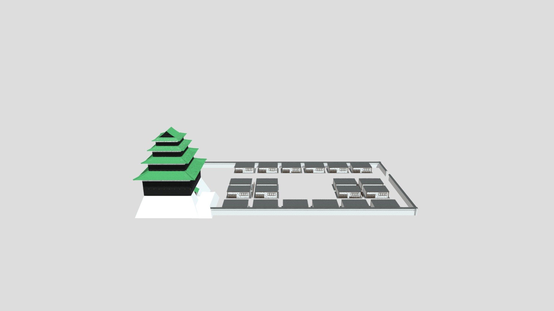 DET220-Japanese Style City Block-CY - 3D model by JustMino [c145d64 ...