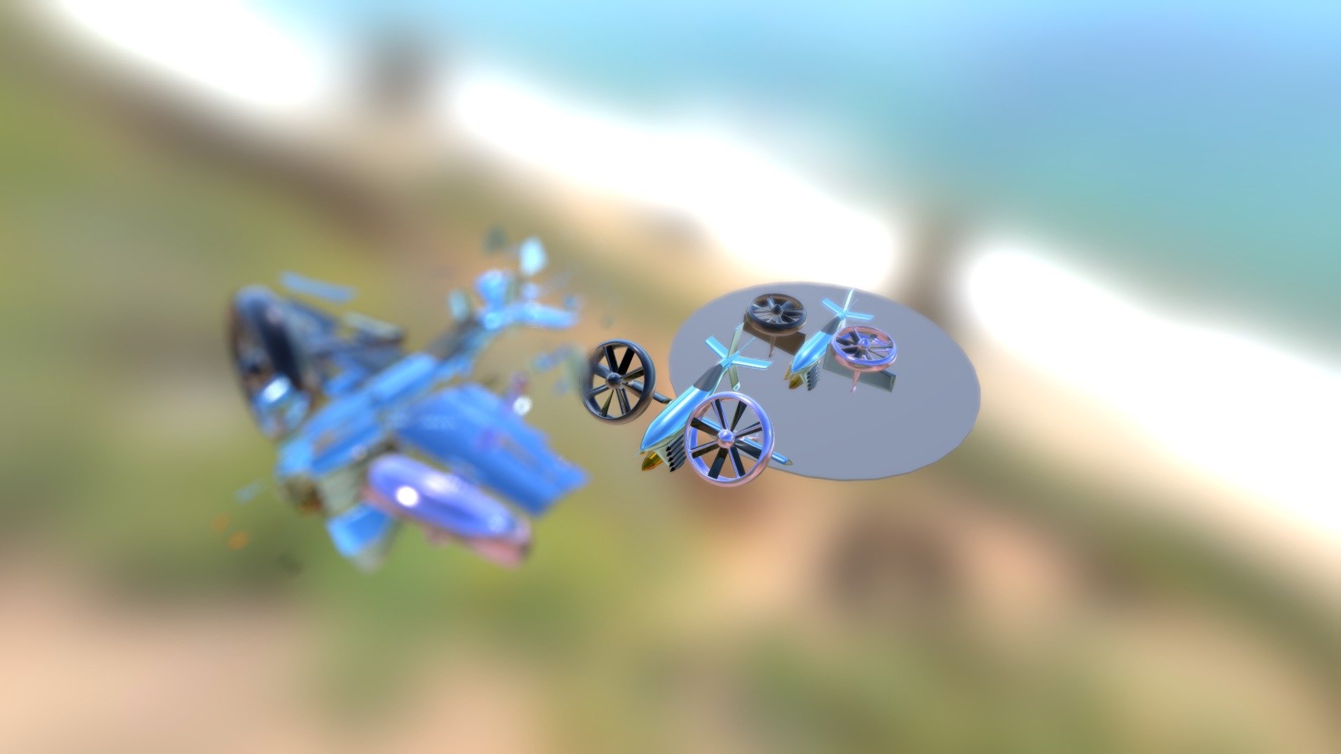 VTOL Explosion - 3D model by Chaitanya Krishnan (@chaitanyak) [c1460a2] - Sketchfab