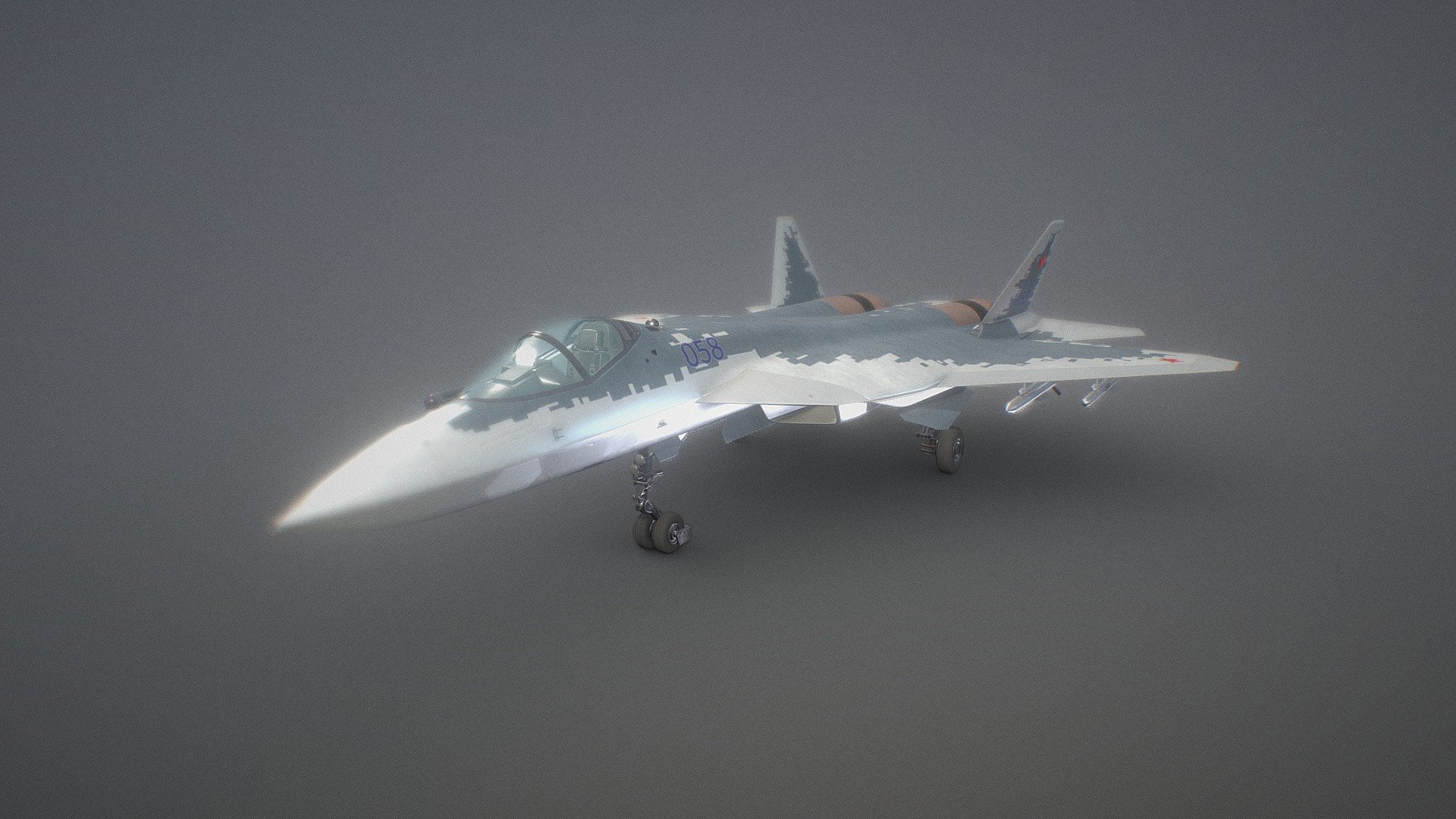 SU-57 - T-50 Fifth-Generation Jet Fighter - Buy Royalty Free 3D model by TheEmerald [c1469a2 ...