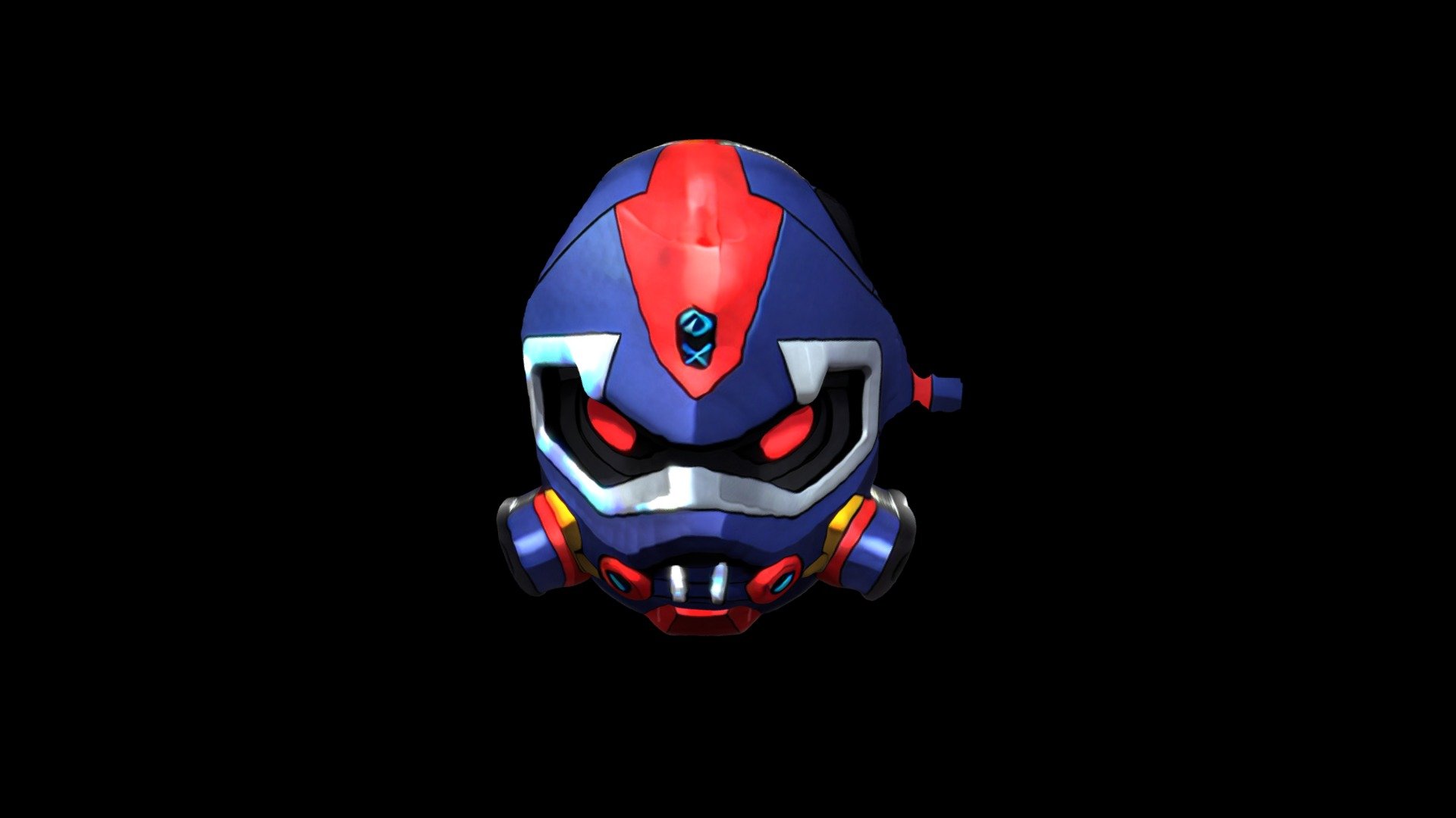 Helmet Mask Robot Cartoon 1162 - Download Free 3D model by klrxyz ...