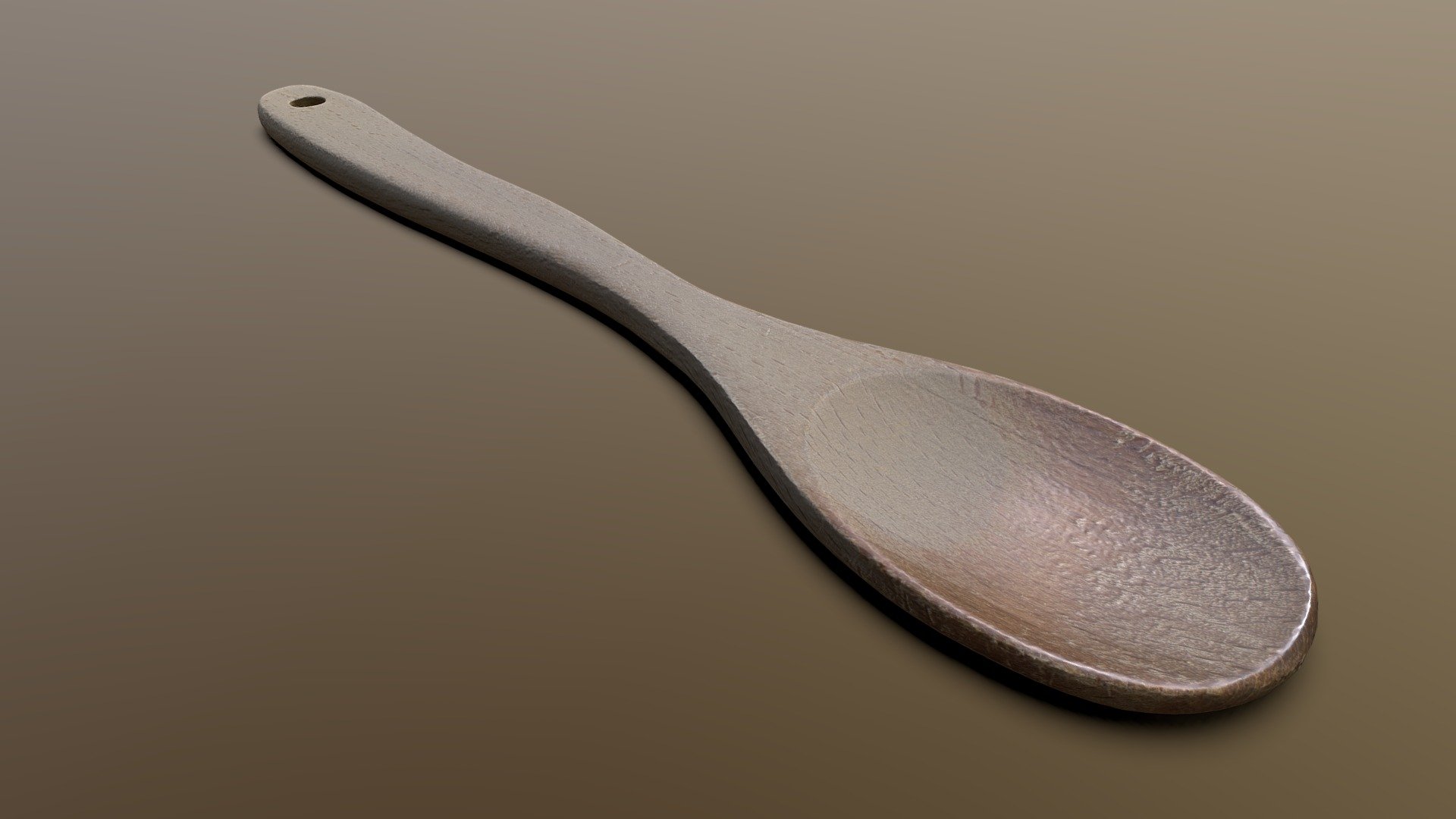 Used Wooden Spoon - Buy Royalty Free 3D model by KuMa Digital Studios ...