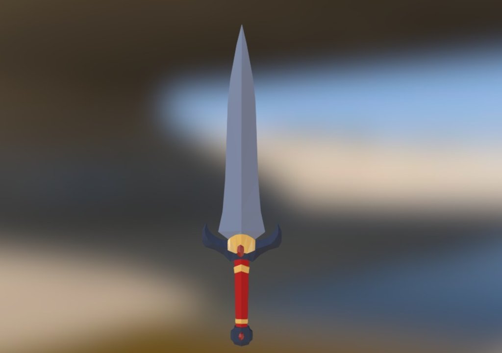 Low Poly Sword - 3D model by wh_nerevar [c149d62] - Sketchfab