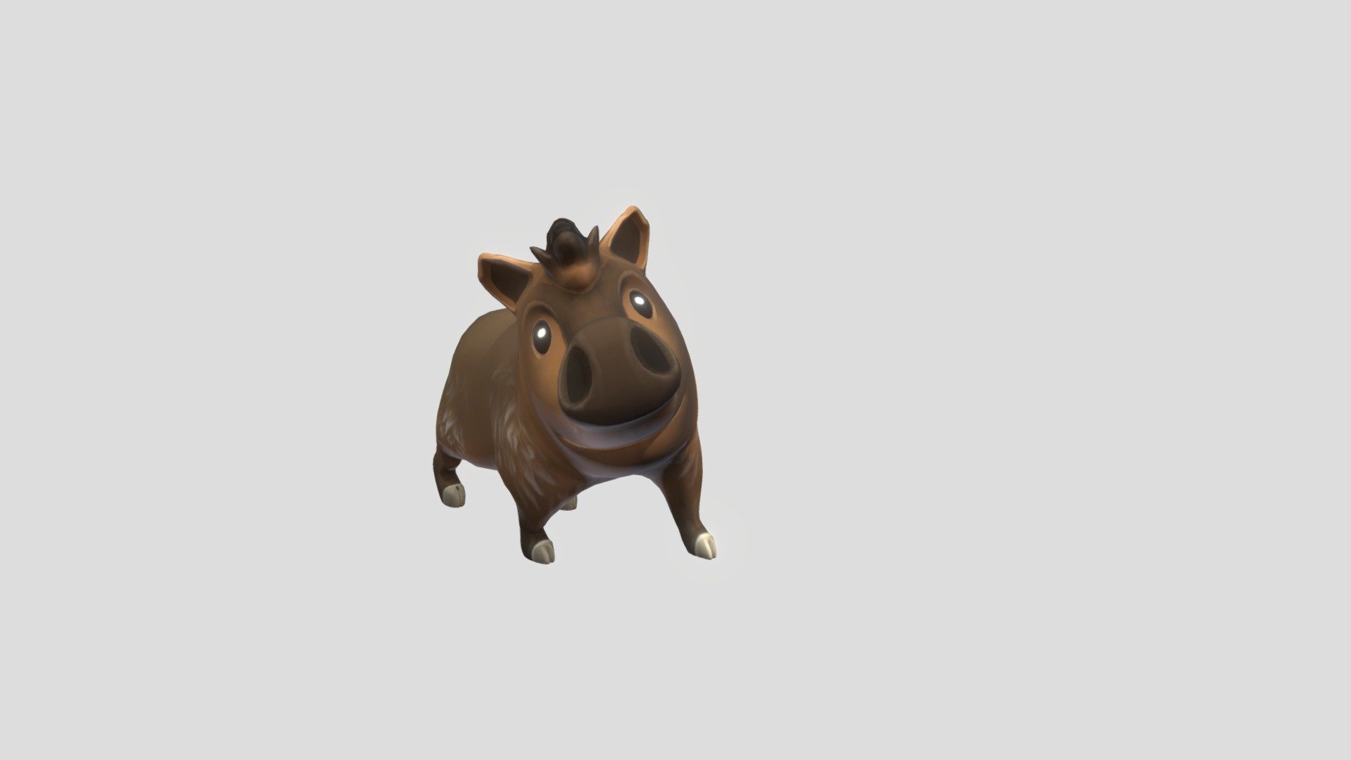 Cute Cartoon Boar Fully Rigged with Animation - Buy Royalty Free 3D ...
