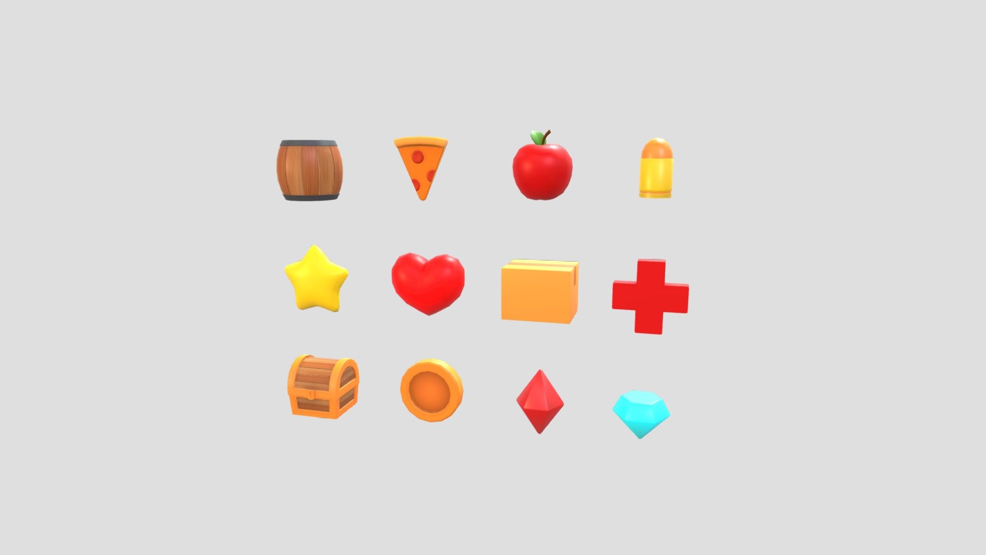 Game Object Pack 1 - Buy Royalty Free 3D model by 3D Pencil ...