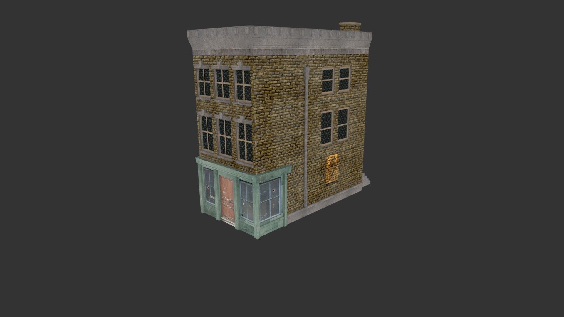 Victorian Store Front - 3D model by OrreLakeStudios [c14dd9d] - Sketchfab