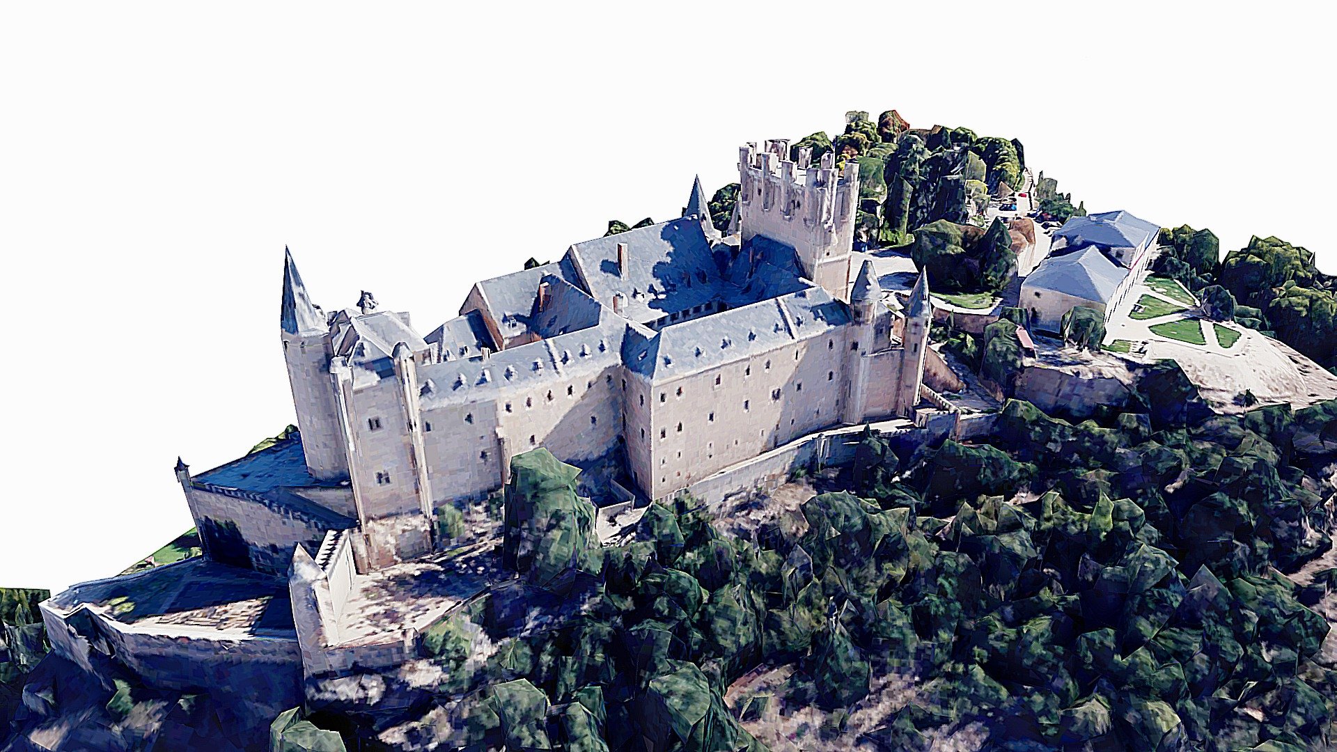 Castle of Segovia,Alcazar,medieval,scan,map - 3D model by SENSIET ...