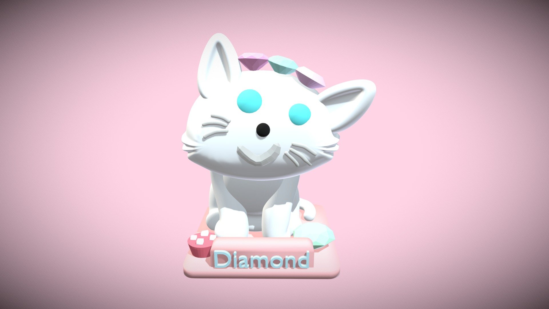 Sandy's Diamond The Rich Cat of Diamonds - 3D model by Do3Dimension ...