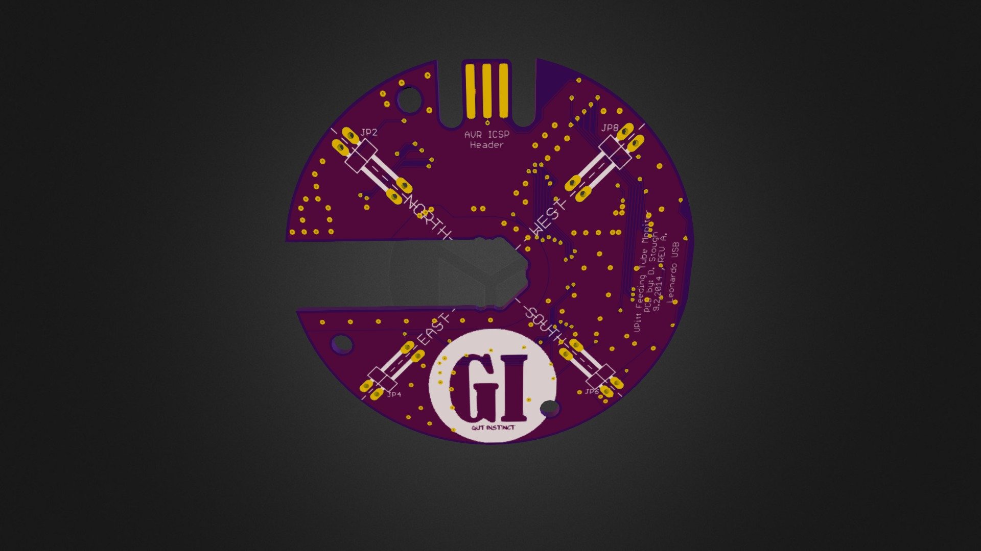 UPitt Feeding Tube PCB - 3D model by DStough (@dks738) [c1504c7 ...