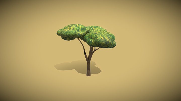 Cartoon-tree 3D models - Sketchfab