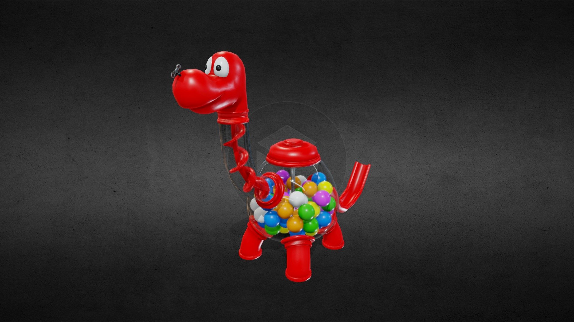 Chi-Gum, the dino-vending-machine - Download Free 3D model by Javixu13 ...