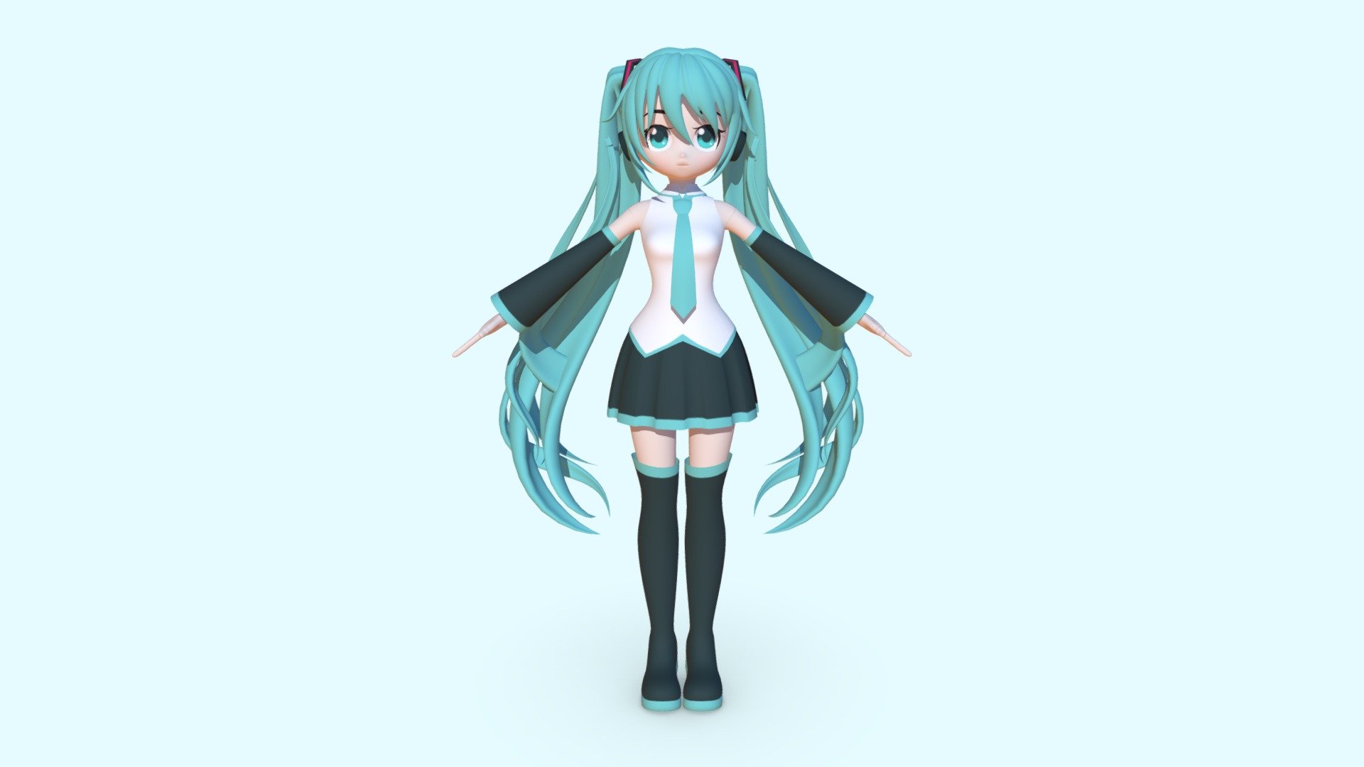 Hatsune Miku - Download Free 3D model by Qiu_Ryzu [c153c50] - Sketchfab