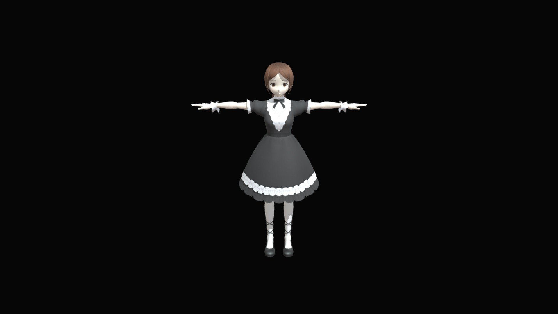 character girl #6 (FBX) - Download Free 3D model by BELAZ (@asset_for ...