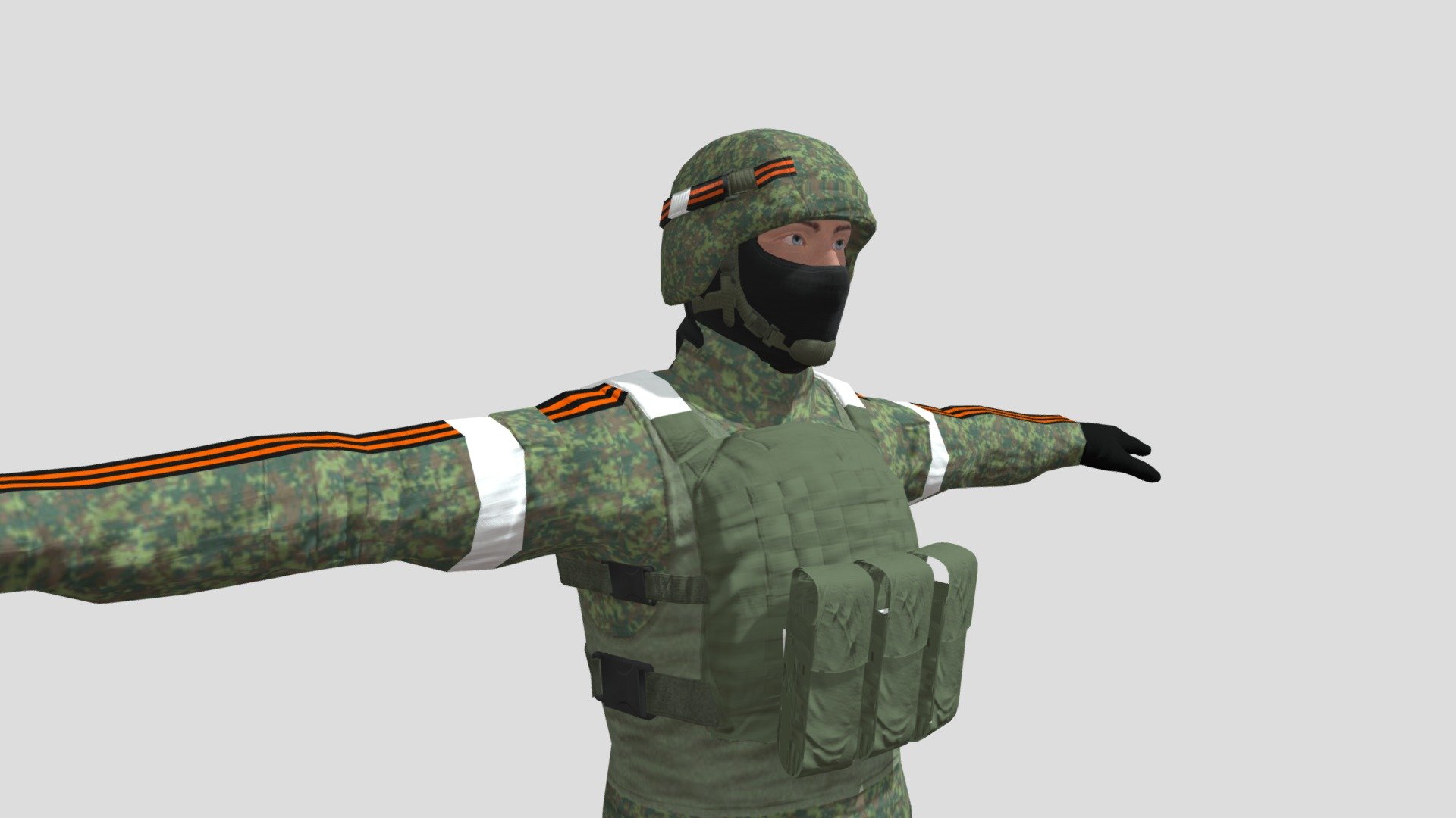 Russian VDV Paratrooper - Download Free 3D model by 42manako [c156ef3 ...