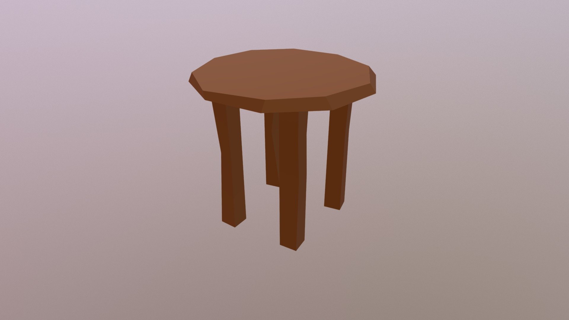 Low Poly Wooden Stool - Download Free 3D model by jjmax30 [c157935 ...