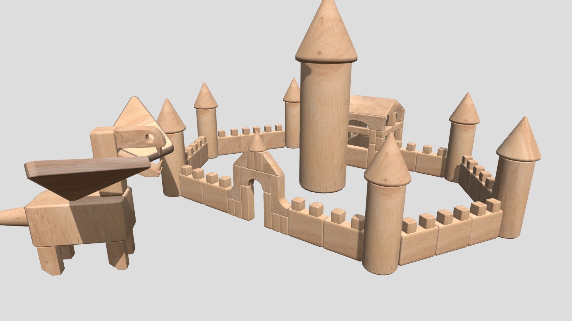 Unit Block Castle - Download Free 3D model by MoonSun41 [c15aaad ...