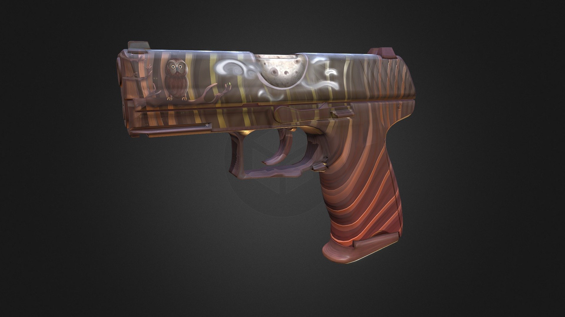 P2000 | Luna - 3D model by Nordcrisp [c15c1ed] - Sketchfab