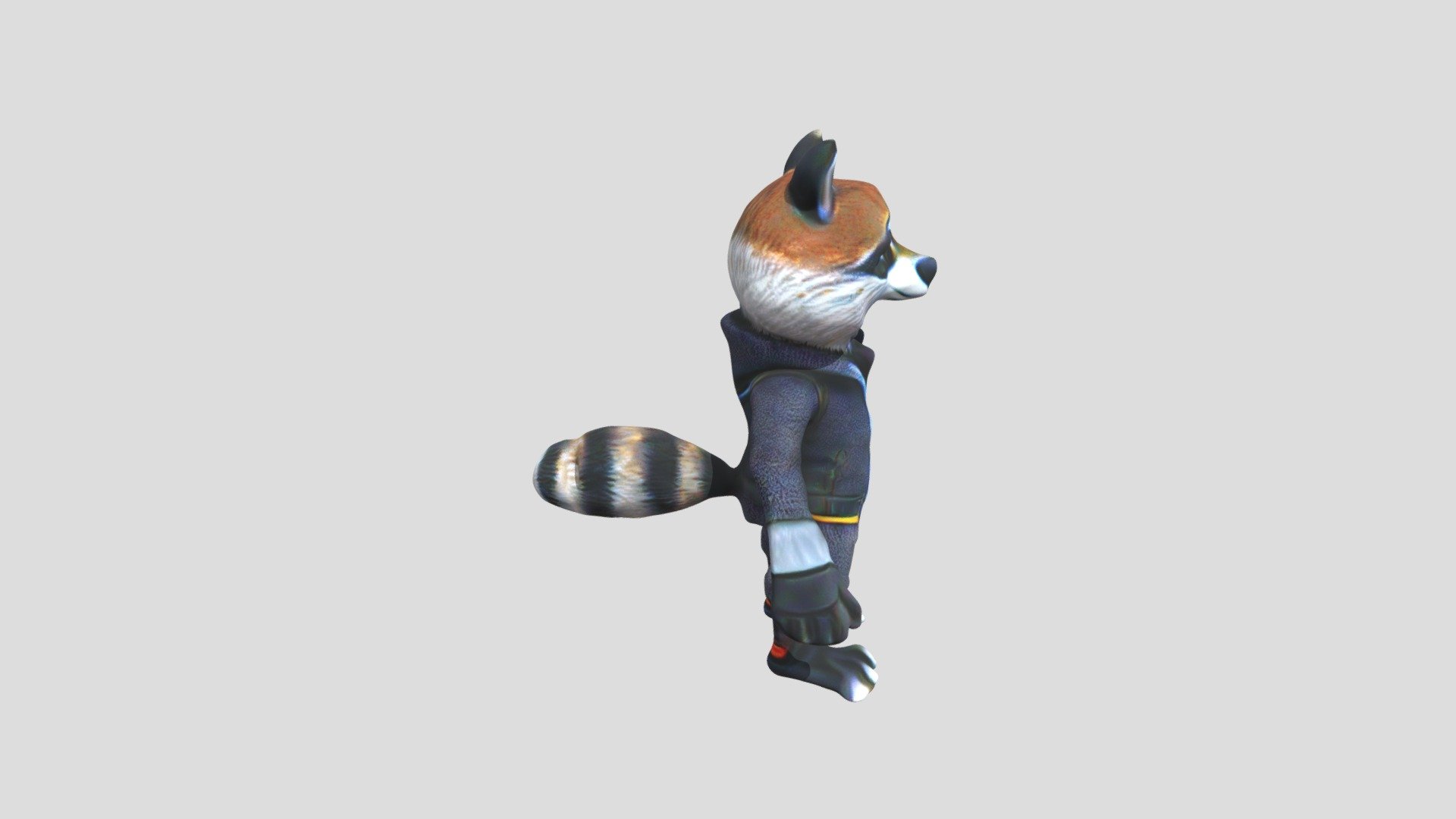 A Cute Anthropomorphic Raccoon - Download Free 3D model by Petya ...