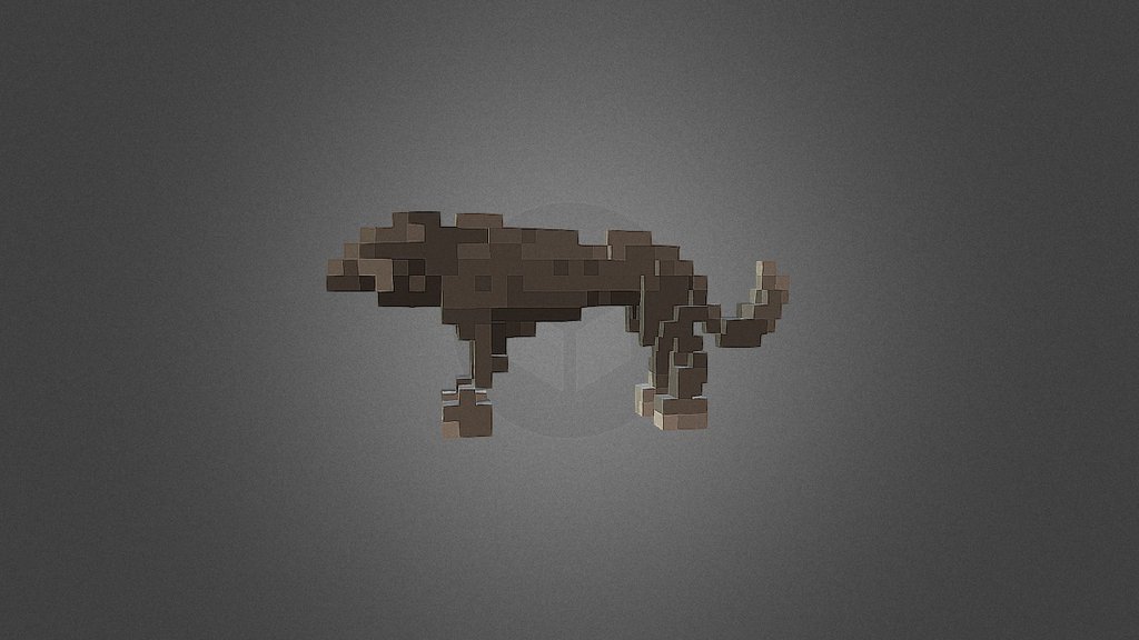 Voxel Wolf - 3D model by VincentScalia (@vincentthestud) [c160d86 ...
