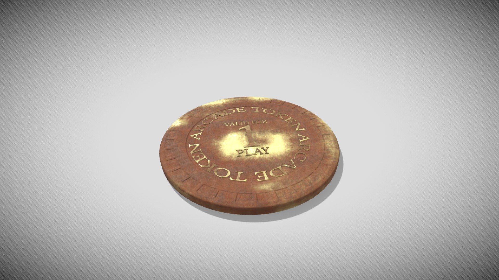 Arcade Token/Coin - 3D model by sunkendemon [c16119c] - Sketchfab