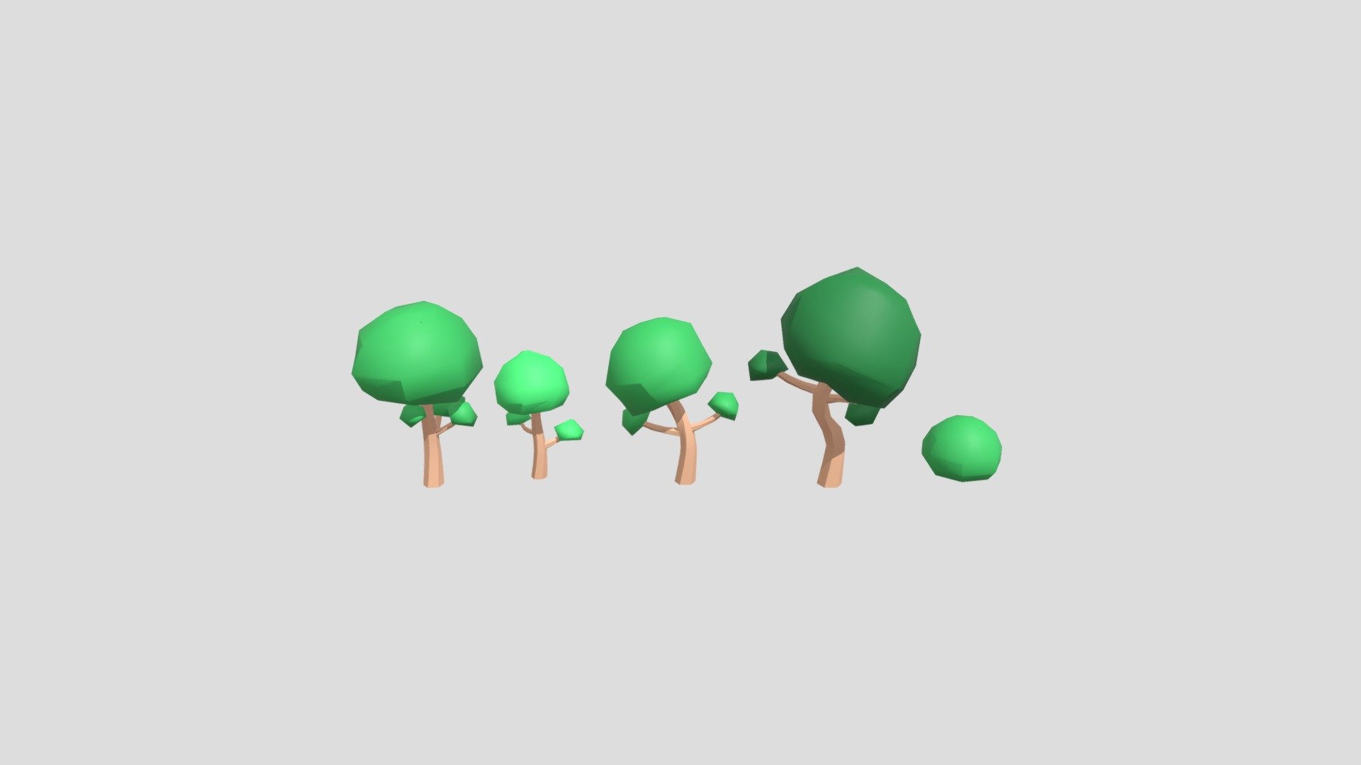 Tree& Bush - Download Free 3D model by JR0z3 [c162474] - Sketchfab