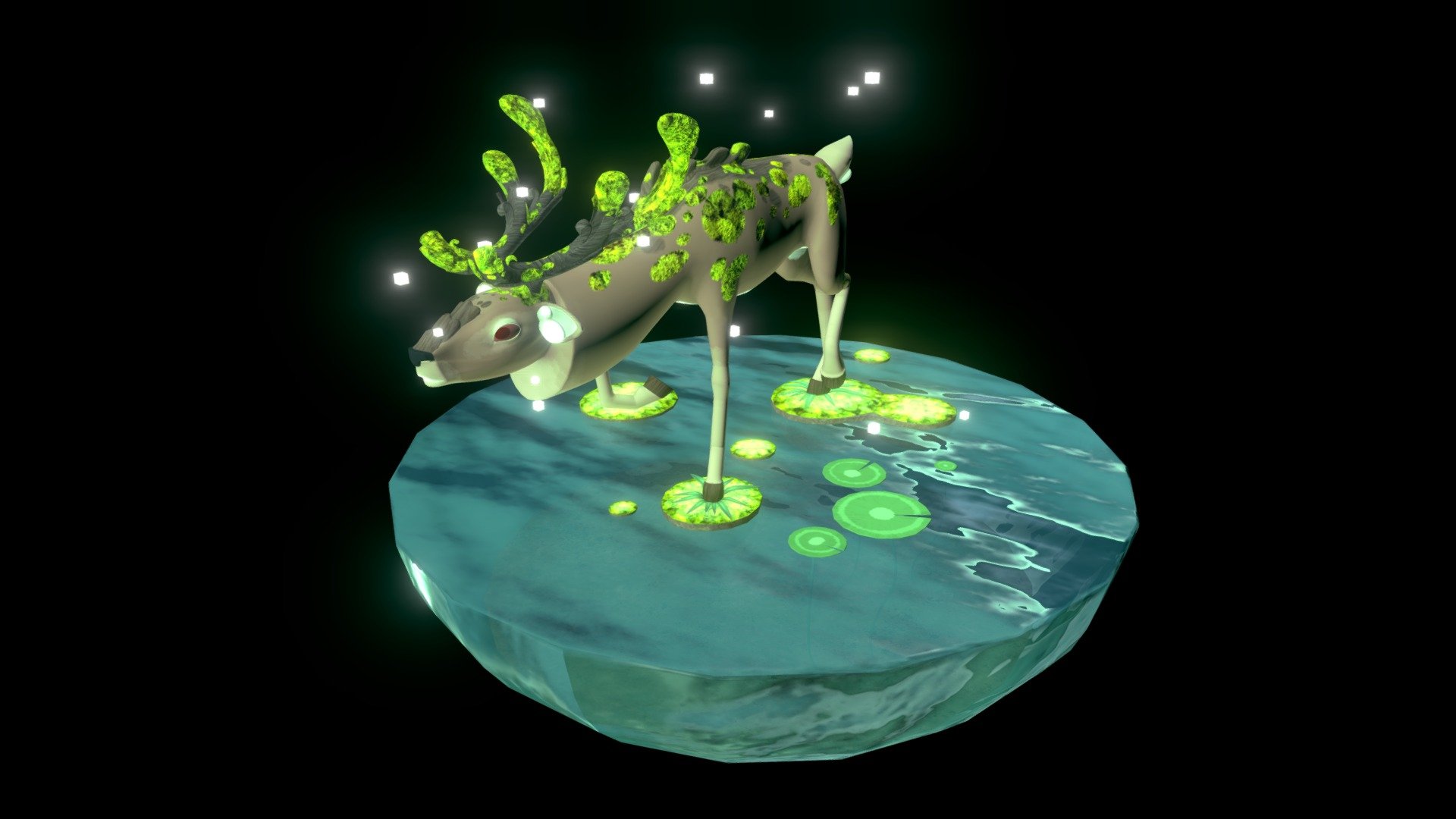 Magic Deer - 3D model by Valentine_Ventura [c1632f2] - Sketchfab