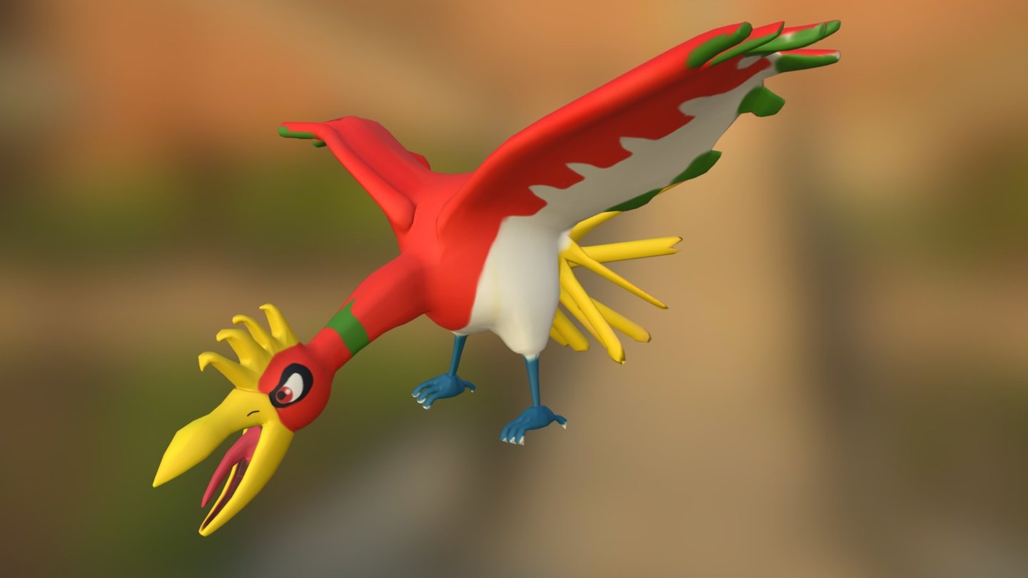 Ho-Oh - 3D model by gioiarobert5 [c163ce4] - Sketchfab