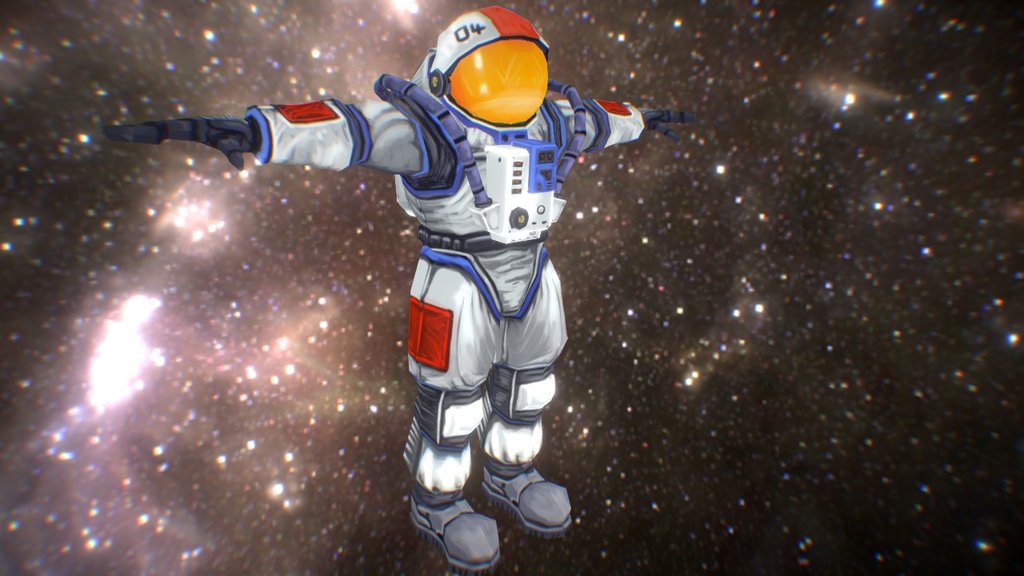 Low Poly Astronaut - 3D model by MrBfox [c1657a8] - Sketchfab