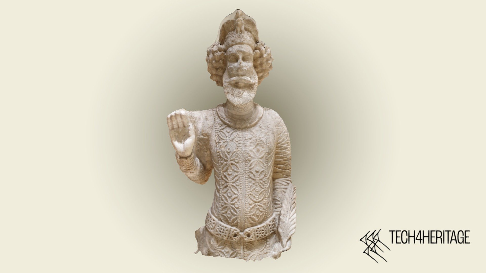 Statue of King Sanatruq of Hatra - 3D model by Tech 4 Heritage ...