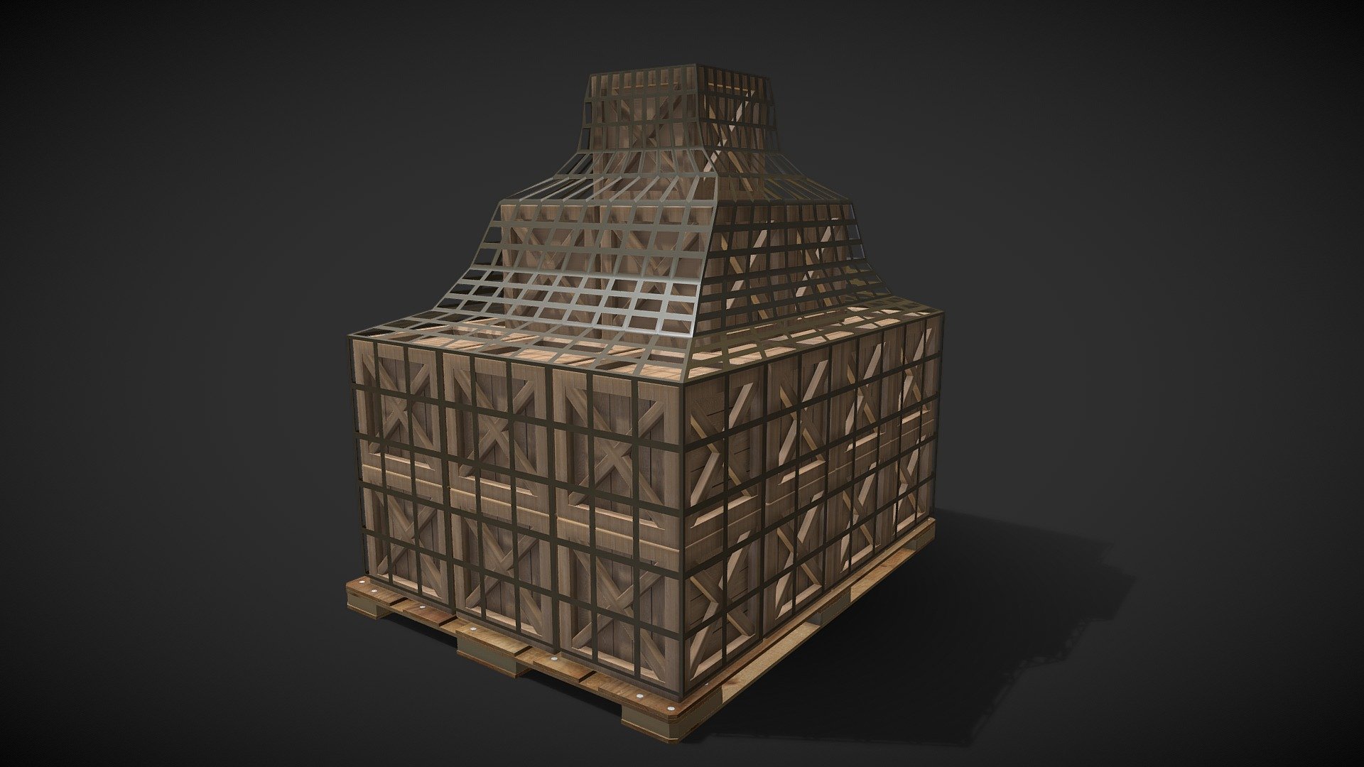 wooden box - Download Free 3D model by Hugo Armando Villadiego A ...