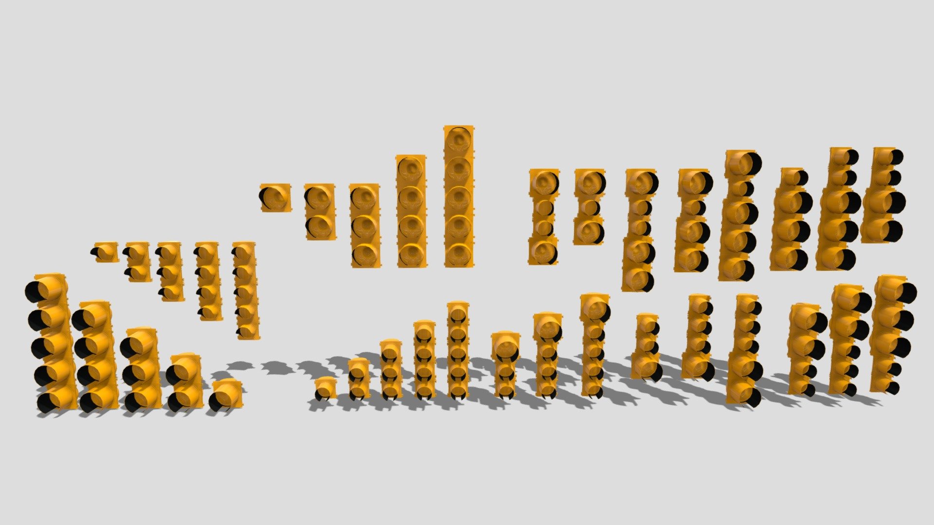 LFE Poly Traffic Signals Full Set - Download Free 3D model by ...