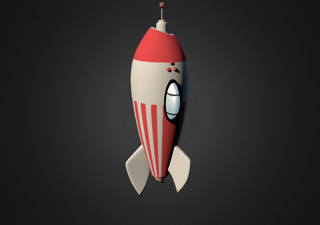 Simple Rocket - 3D model by Enhydra [c16850f] - Sketchfab