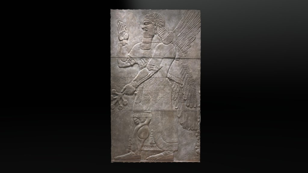 Saluting Protective Spirit, 883-859 BC - 3D model by Thomas Flynn ...
