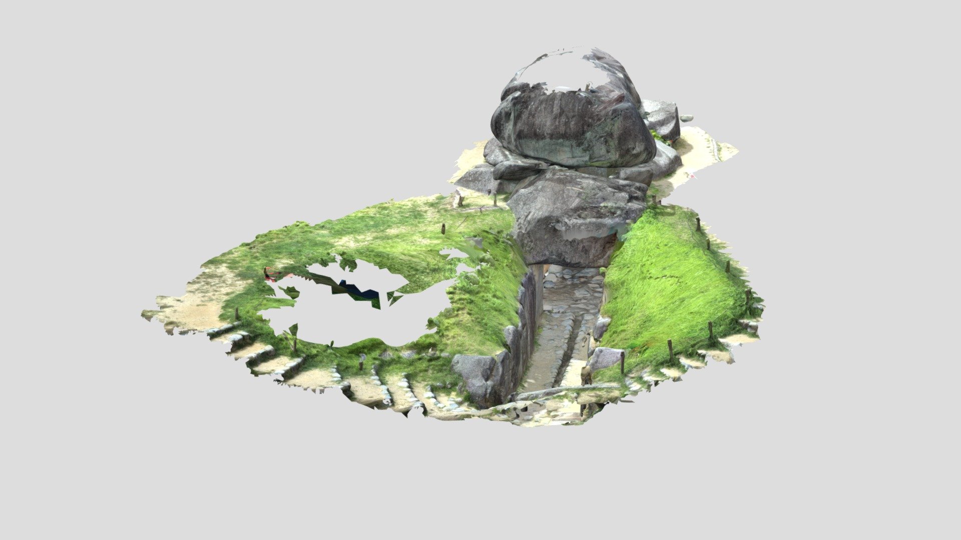 Ishibutai-Kofun_exposed_burial_chamber - Download Free 3D model by ...