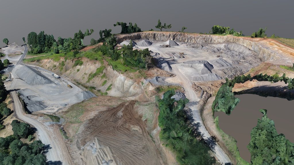 DAVIS CREEK ROCK QUARRY FULL - 3D model by ODIN AERIAL (@guderian4 ...